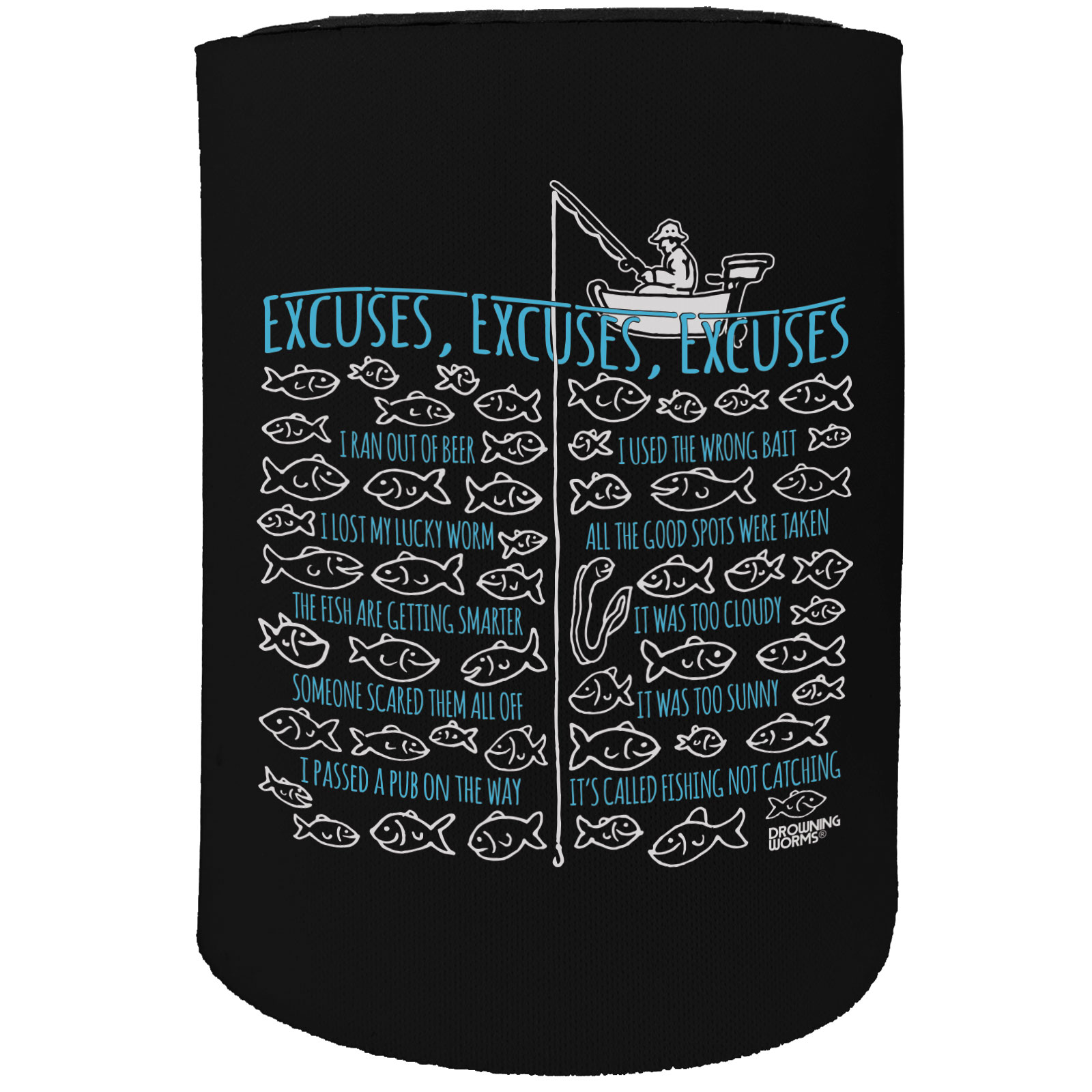 Fishing Stubby Holder Funny Novelty Stubbie Gift - SUPER VARIOUS ...